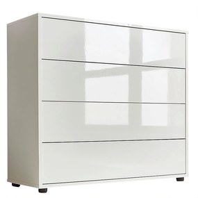 XXXLutz KOMODA, bílá, vysoce lesklá bílá, 79/73/33 cm MID.YOU - Široké komody - 001067000201