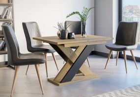 Casarredo Jídelní rozkládací stůl PRAVIA artisan/černá