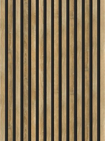 Mexen Lam-B, stěnové lamely 275 × 31,5 cm, HDF deska 4 mm, dub medový, S100-275317-2812-066