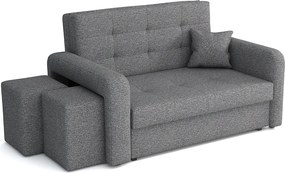 Pohovka VIVA II HOME + 2x taburet v ceně | 158 cm | LEVÁ | rozkládací + úložný prostor | VÝBĚR TKANIN