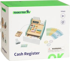 Dřevěná pokladna Tooky Toy TP543