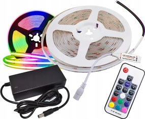 Set Led Rgb Cob 12V 15W/m neonový barevný 5 m dálkový ovladač RF17