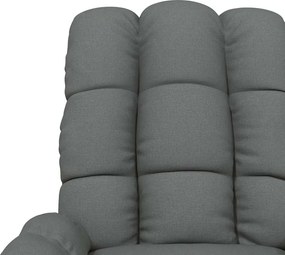 Polohovací křeslo tmavě šedé textil 289797