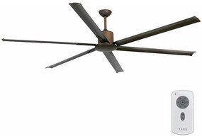 FARO 33462A - Stropní ventilátor ANDROS XL hnědá pr. 213 cm + dálkové ovládání