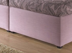 NEW DESIGN postele Postel XXL s hlavovým čelem a úložným prostorem, matrace a rošt v ceně, 110×200 cm Velikost postele: 110 × 200 cm