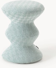 Kulatý čalouněný puf Zig Zag