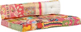 Poduška na pohovku z palet vícebarevná textil patchwork 287717
