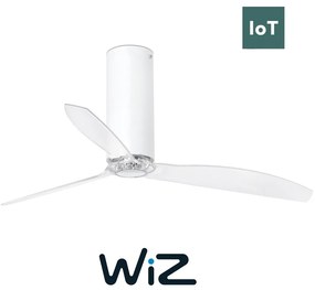 FARO TUBE FAN 32033WP 50,4“ bílá lesk/transparentní Reverzní stropní ventilátor WiZ