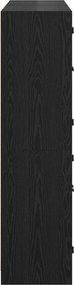 Vysoký bufet 2 ks Černý dub 68 x 37 x 142 cm Kompozitní dřevo 3402646