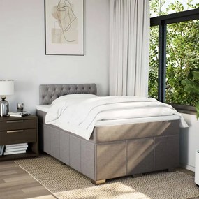 Box spring postel s matrací taupe 120x190 cm textil 3289318