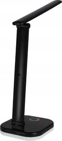 LED RGBW Stmívatelná stolní lampa s bezdrátovým nabíjením LED/7W/5V USB černá