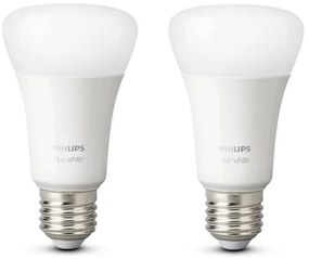 SADA 2x LED Stmívatelná žárovka Philips Hue WHITE E27/9W/230V 2700K