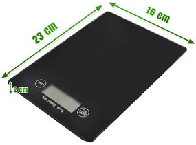 ISO 1158 Digitální kuchyňská váha SLIM 5kg - černá