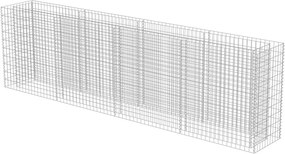 Gabionový vyvýšený záhon pozinkovaná ocel 360 x 50 x 100 cm 143560