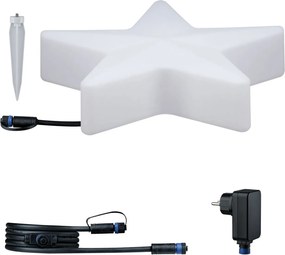 P 5021 Plug & Shine set LED světelný objekt hvězda vč. 2m-kabel a trafo IP67 3000K 2,8W bílá - PAULMANN