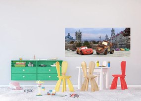 Dětská vliesová fototapeta na zed' Auta Londýn, Disney | 202 x 90 cm | DFTDNH 5324