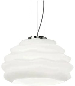 Ideal Lux - Lustr na lanku KARMA 1xE27/60W/230V pr. 39 cm bílá