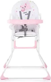 CHIPOLINO Jídelní židlička Teddy Blush / od 6 měsíců do 3 let