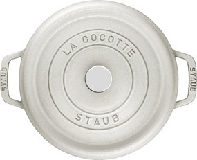 Hrnec La Cocotte litinový 6,7 l bílý lanýž