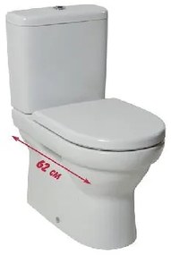 Jika Tigo - WC kombi mísa, Vario odpad, bílá H8242160002311