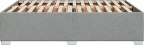 Rám postele bez matrace světle šedý 140 x 200 cm textil 3284478