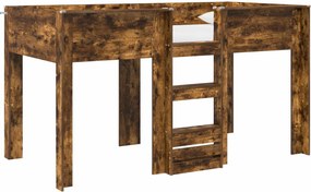 Patrová postel pro děti Kouřový dub 90 x 190 cm 3410479