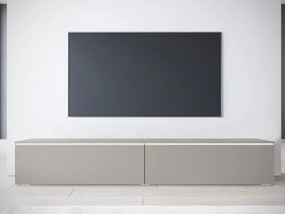 TV stolek Dlone 180, Barva: šedé palladium, Osvětlení: osvětlení LED - bílé