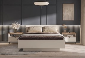 Noční stolek 1Š (EO15) kašmír / dub castello Evo