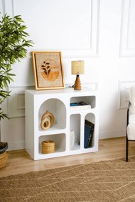 Kalune design Konzolový stolek LESA bílý