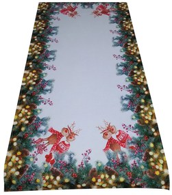 Vánoční ubrus - běhoun na stůl CHRISTMAS FRIENDS 60x120 cm Mybesthome