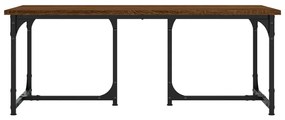 Konferenční stolek hnědý dub 90 x 50 x 35 cm kompozitní dřevo - Default Title