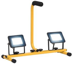 LED reflektor s rukojetí 2 x 20 W studené bílé světlo 149649