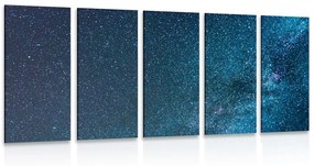 5-dílný obraz nádherná mléčná dráha mezi hvězdami Varianta: 200x100