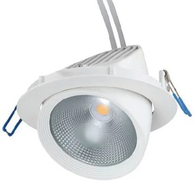 ACA Lighting COB LED bodovka LINO 30W/230V/4000K/2480Lm/IP20/60°, kruhová bílá