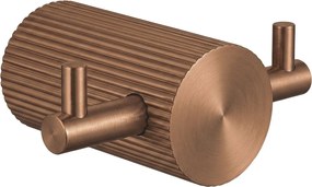 Rea Solo, nástěnný koupelnový 2-háček 64104A, měděná matná, REA-84203