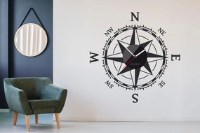 Clocker Nalepovací hodiny Compass Barva ciferníku: Černá
