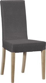 Potah na židli IKEA  Harry, krátký barva šedá látka pletený vzor