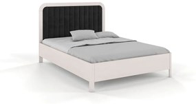 Buková postel s čalouněným čelem - Modena - zvýšená,   , Buk přírodní, 140x200 cm