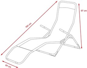 Avenberg Set 2 ks skládacích relaxačních křesel - lehátek Kent