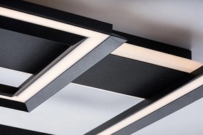 Rabalux Černé stropní LED svítidlo Sidona 485x485mm 48W 71071