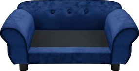 Pohovka pro psy modrá 72 x 45 x 30 cm plyš 171040