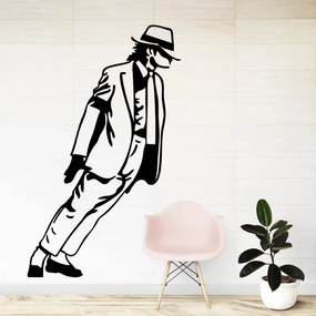 Michael Jackson silueta - vinylová samolepka na zeď 162x100cm
