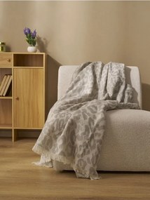 Sinsay - Vzorovaná deka s třásněmi - šedá