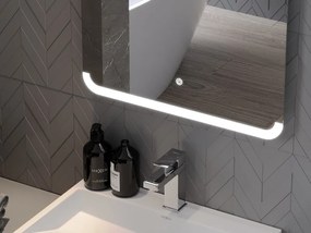 Mexen Nida, LED koupelnové zrcadlo s podsvícením 120x100 cm, 6000K, ochrana proti zamlžování, 9806-120-100-611-00