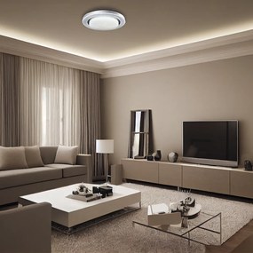 Stropní LED svítidlo Kelly, 1x LED 48w, 3000-6000k, b/s, s ovladačem