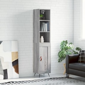 vidaXL Skříň highboard 34,5 x 34 x 180 cm kompozitní dřevo [3190053] Barva: šedá sonoma