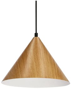 Hnědé závěsné svítidlo se skleněným stínidlem ø 25 cm Dunca – Candellux Lighting