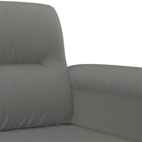 Petromila 2dílná sedací souprava s poduškami tmavě šedá mikrovlákno