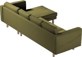 Potah na pohovku IKEA Norsborg 4-místná se šezlongem barva zelená látka pletený vzor