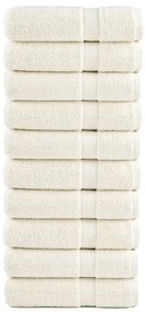 Premium ručníky SOLUND 10 ks krémové 70 x 140 cm 600 g/m² 137478